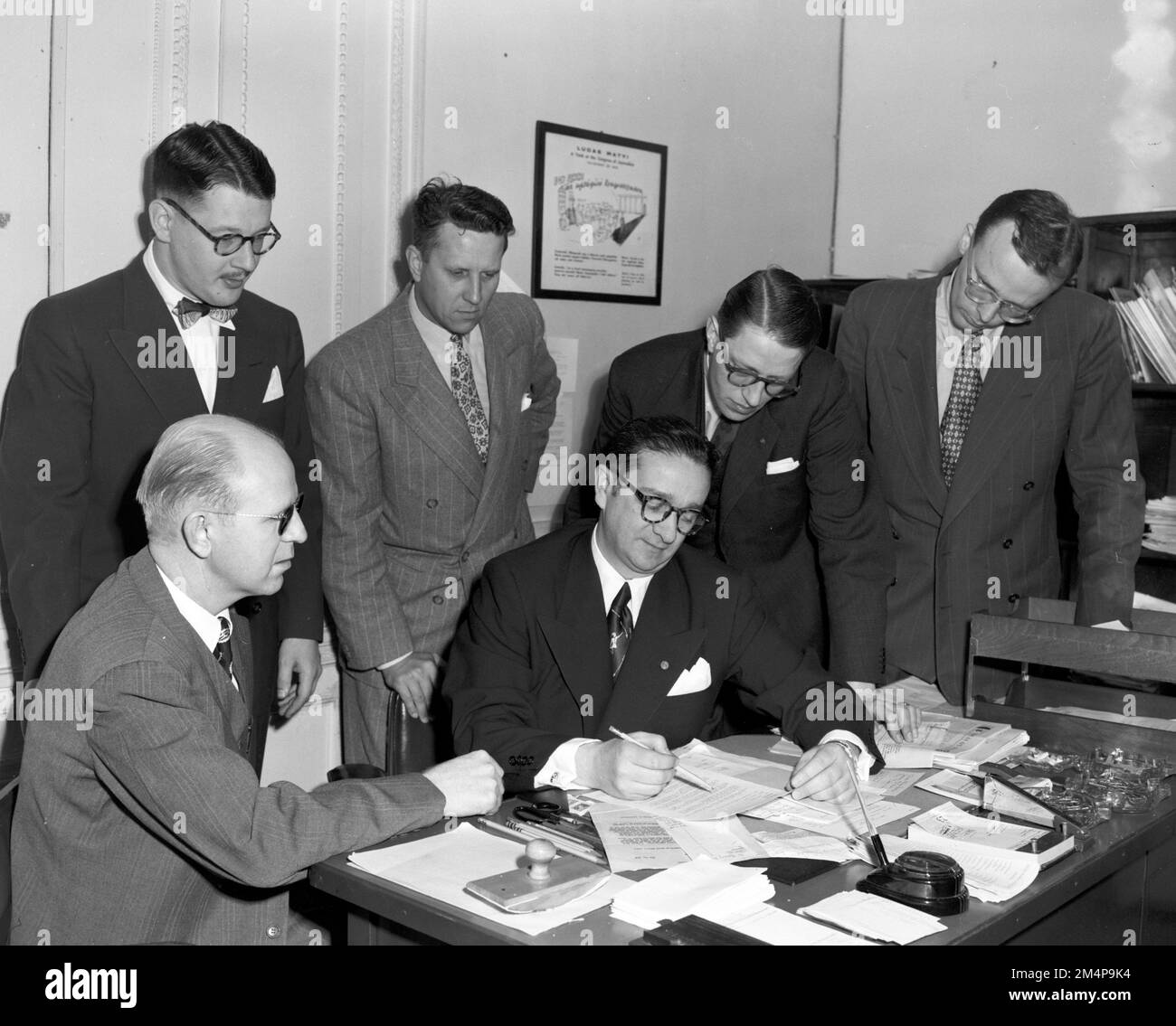 The American Newspaper Guild Members Assigned to ECA LI Headquarters in ...