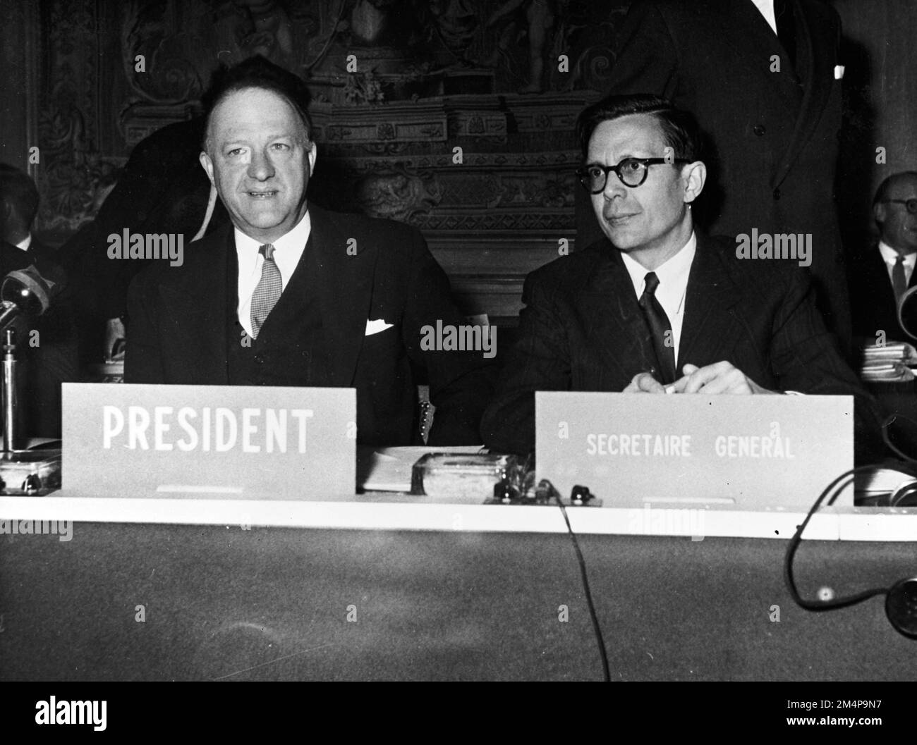 OEEC Favors Continuation of European Payments Union. Photographs of ...