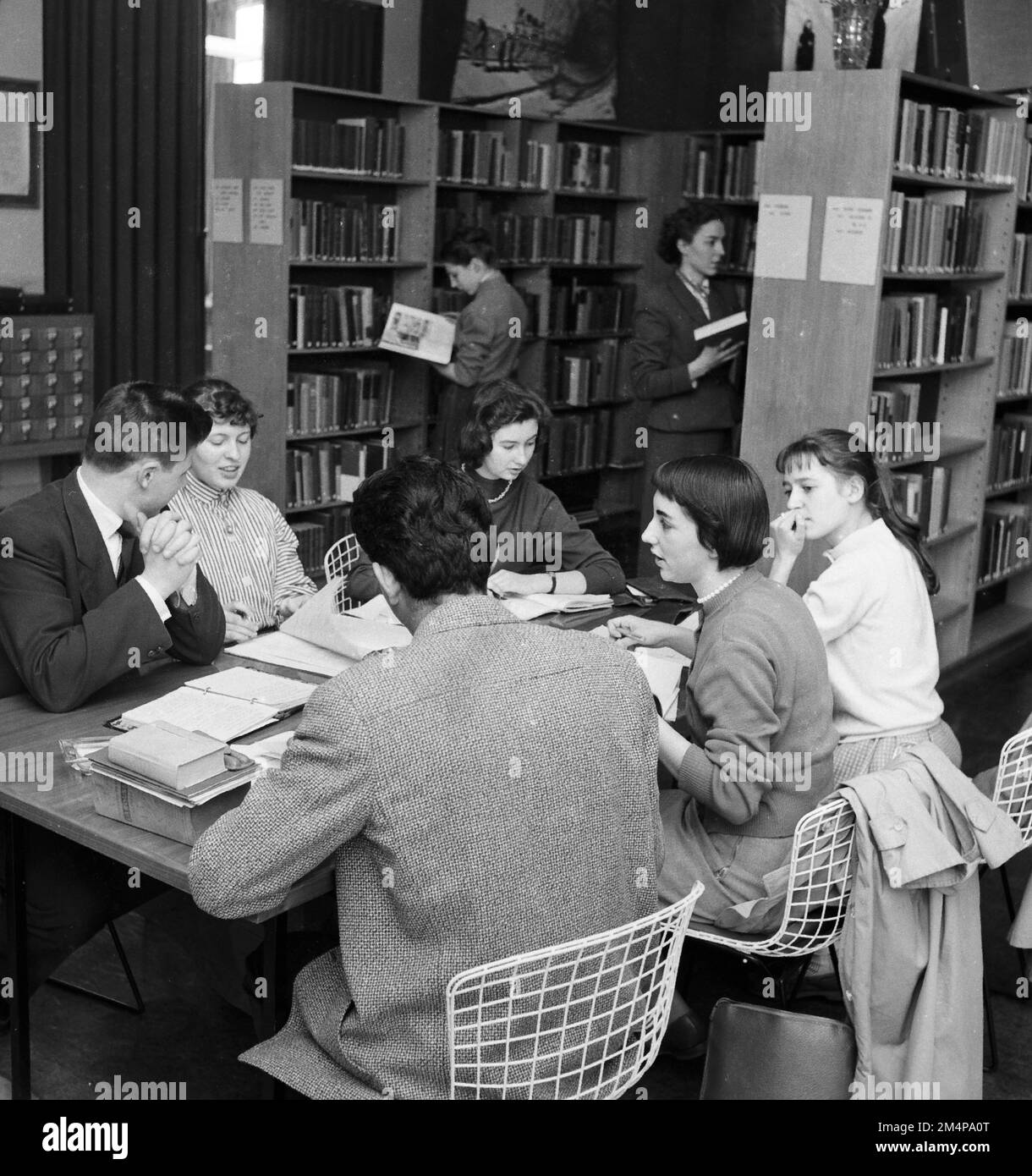 USIS, Tours, Library and Cultural Center. Photographs of Marshall Plan ...