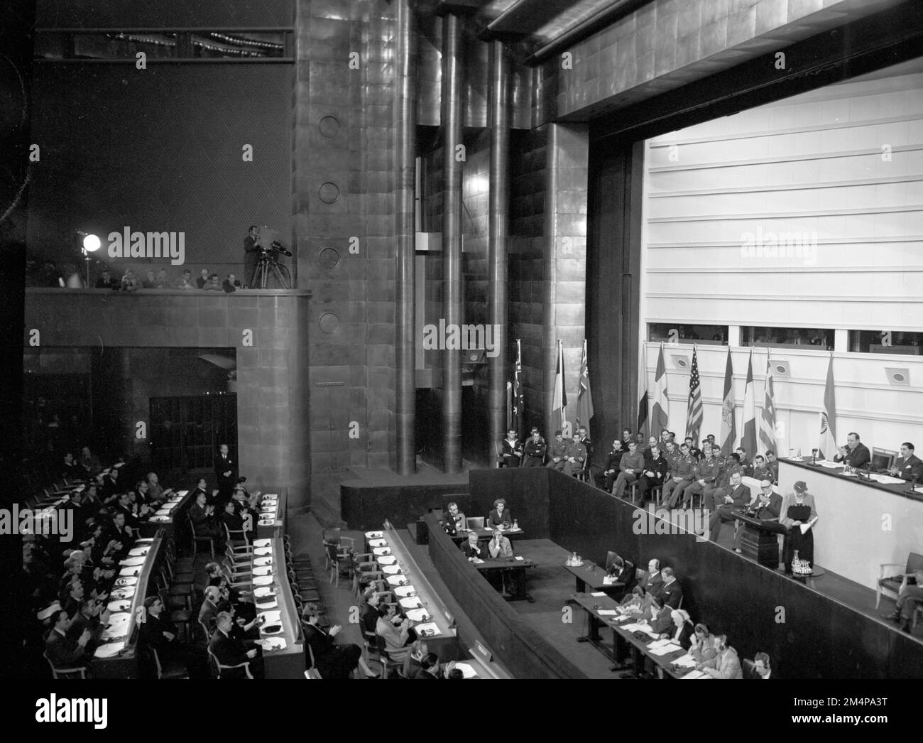 UN Assembly Greets Korea Veterans. Photographs of Marshall Plan ...