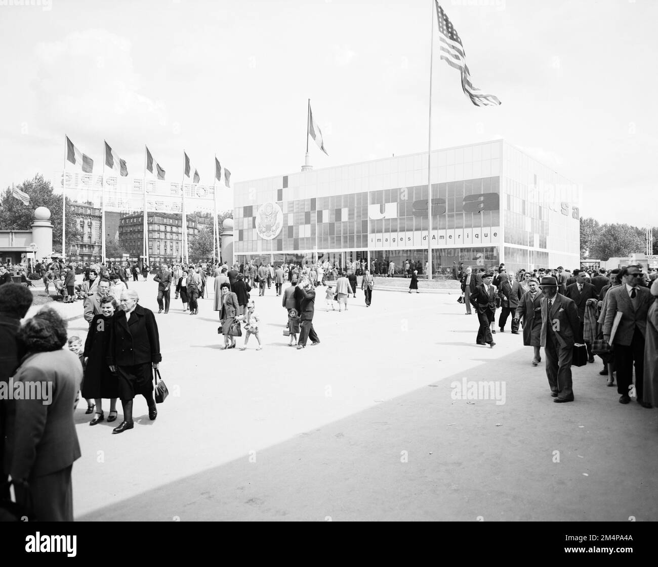 Paris Fair, Crowds and Formal Opening. Photographs of Marshall Plan ...