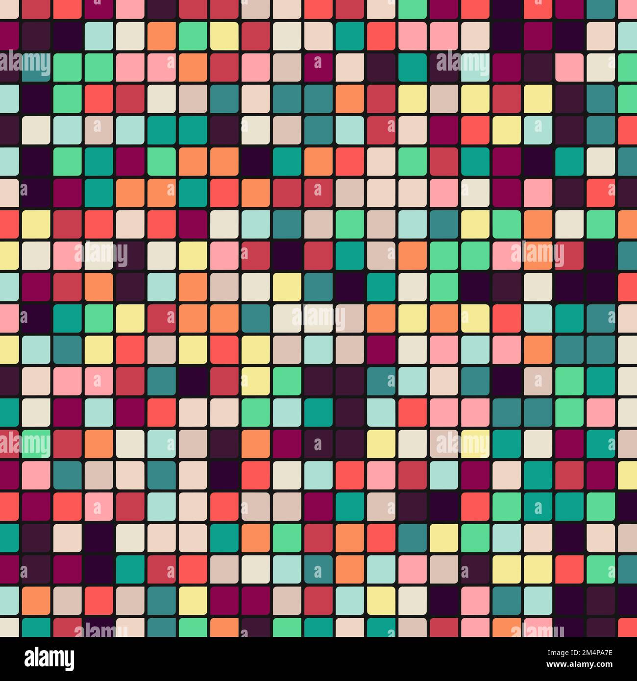 Color checkered squares background generative pattern illustration ...