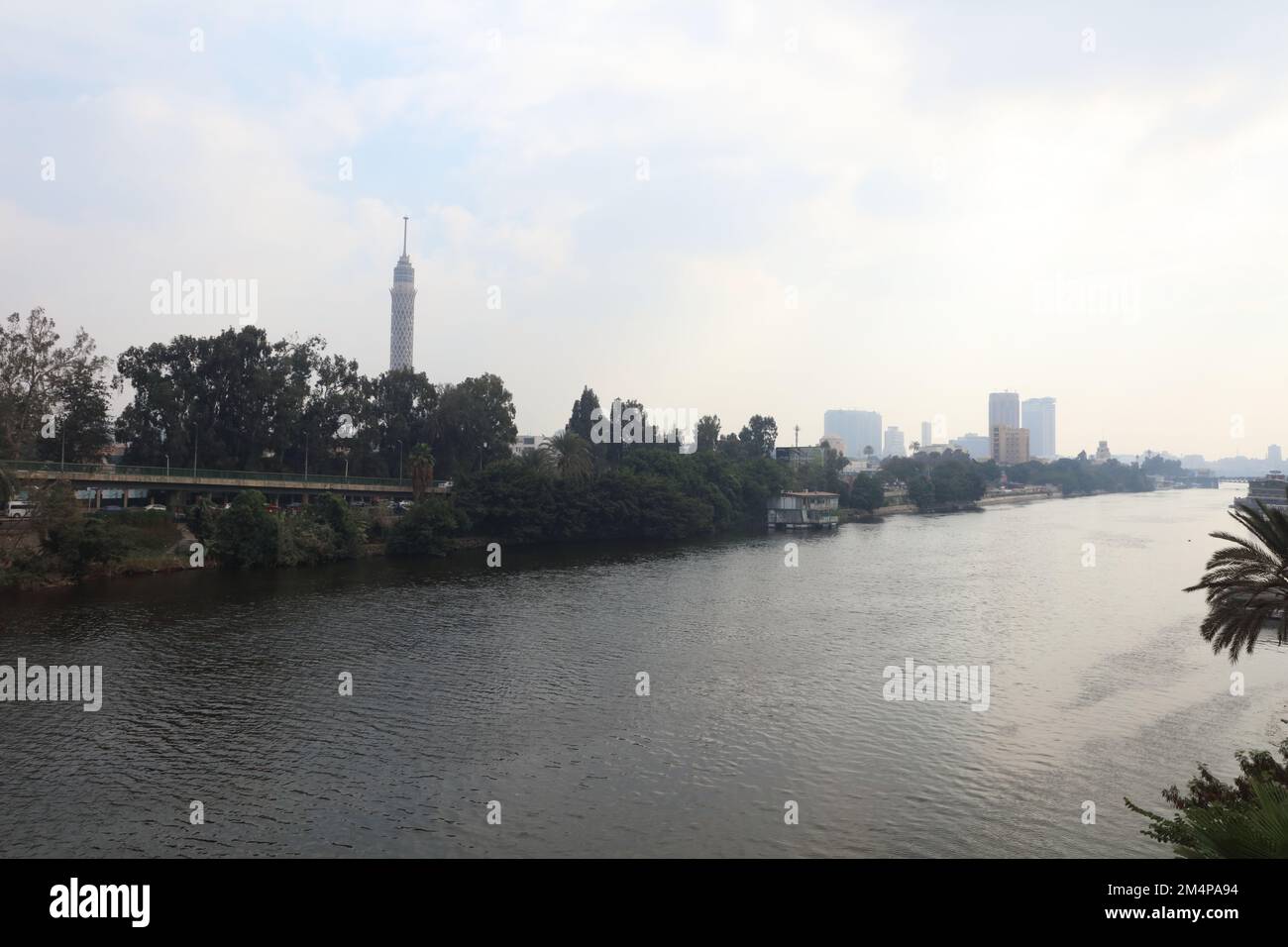 Cairo Tower, The Nile River, and Buildings Stock Photo - Alamy
