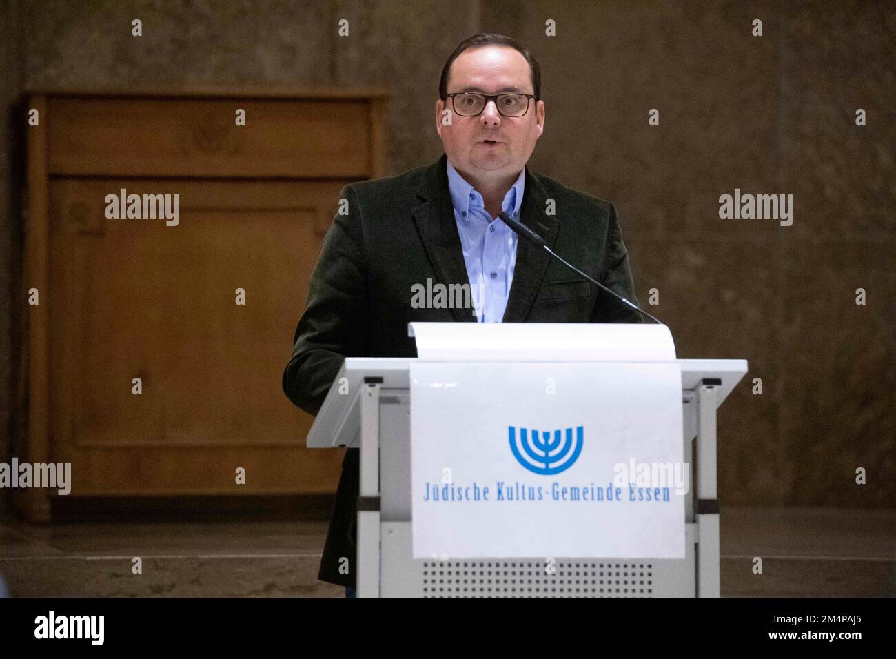 Thomas KUFEN, Lord Mayor of Essen, during his speech. Festival to light ...
