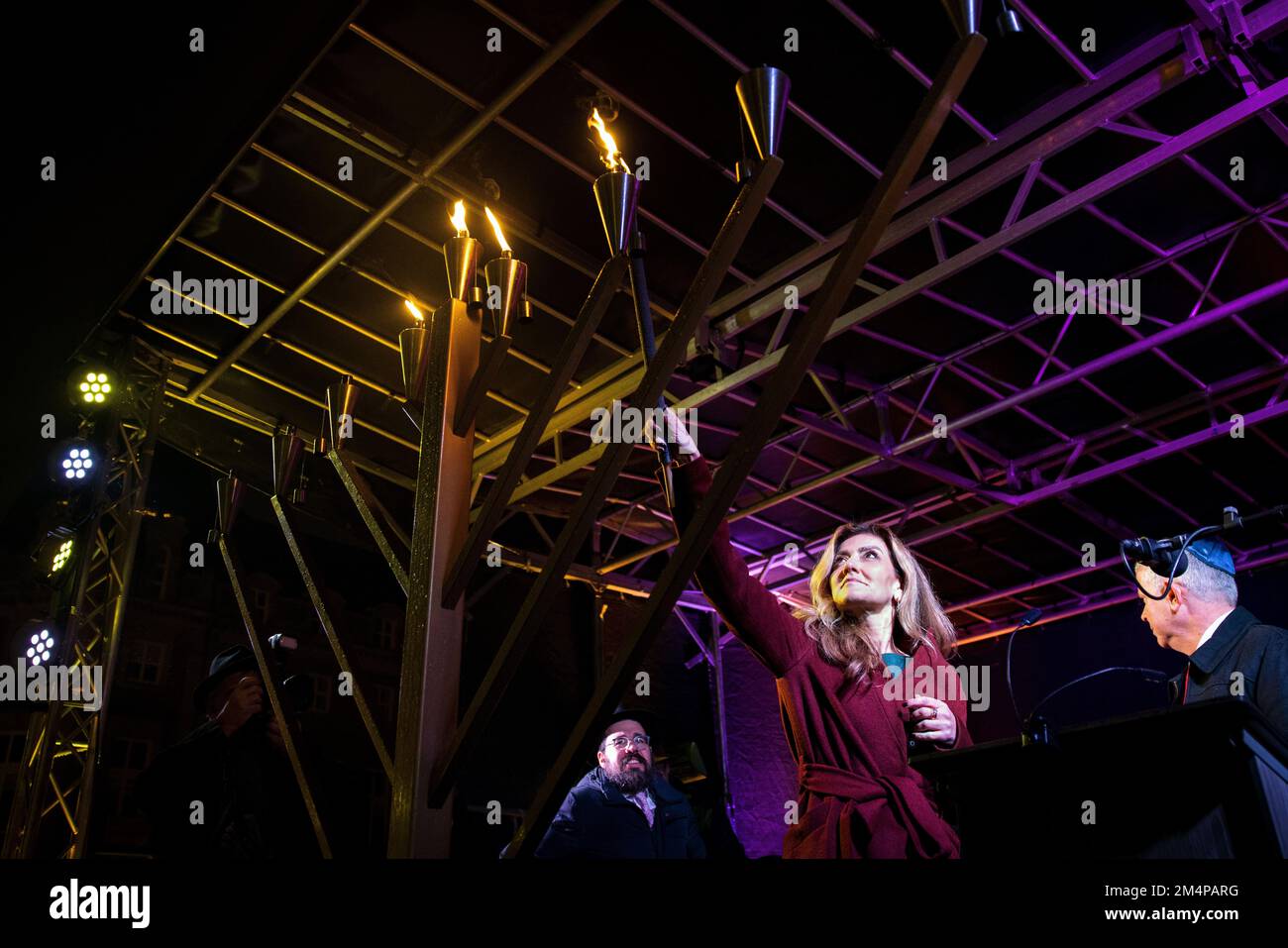 AMSTERDAM - Minister Dilan Yesilgoz-Zegerius on Dam Square during the ...