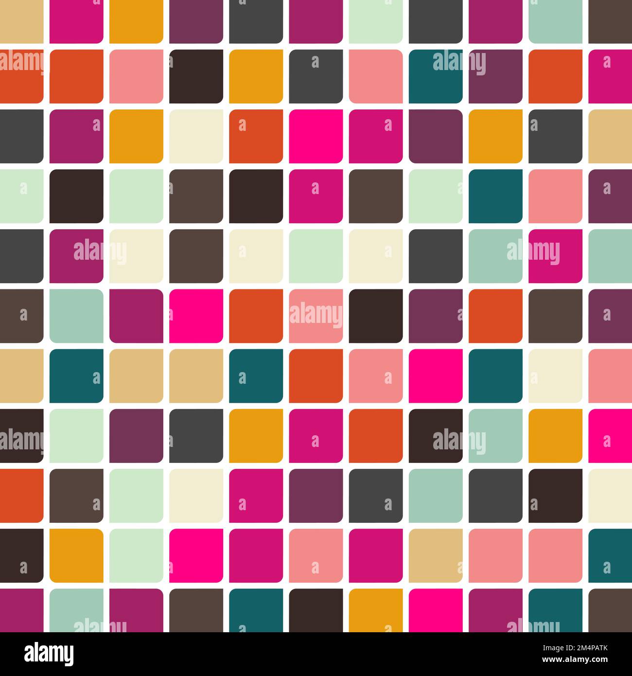 Color checkered squares background generative pattern illustration ...