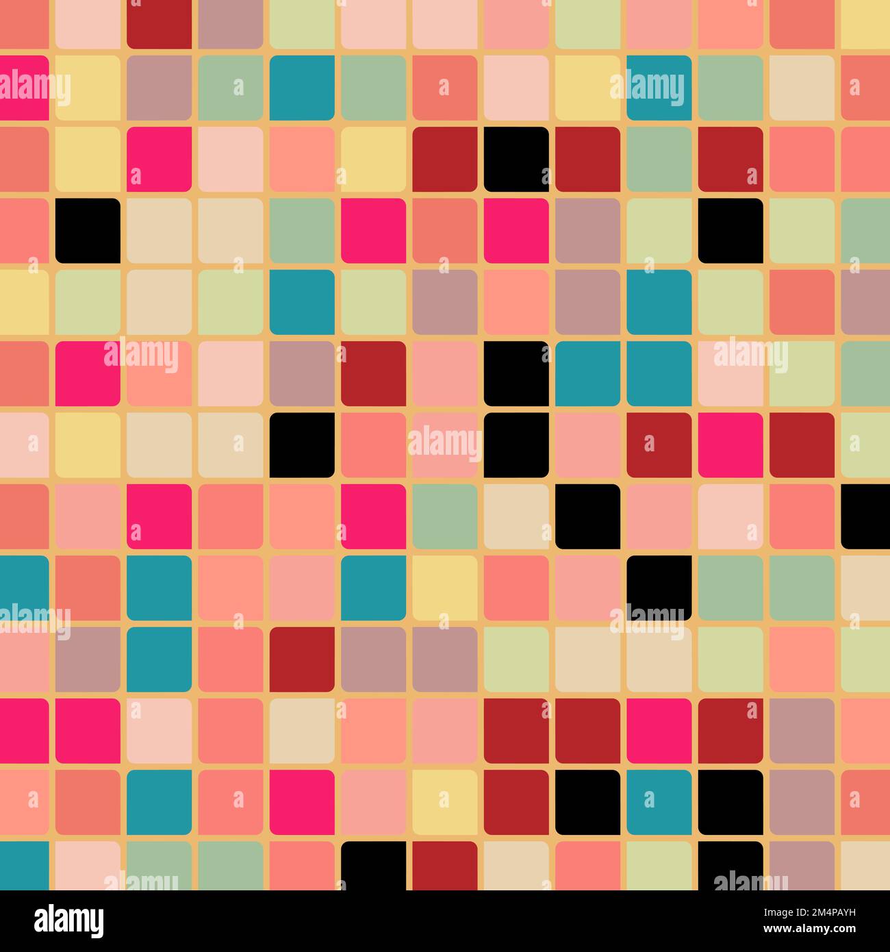 Color checkered squares background generative pattern illustration ...