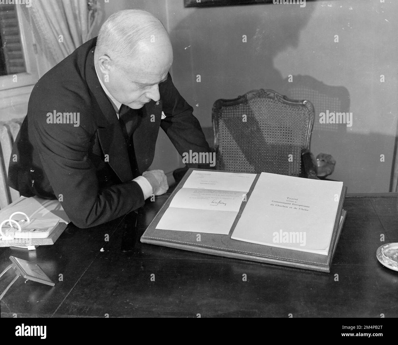 Jacques Rueff, Judge of the Court of Justice, European Coal and Steel ...