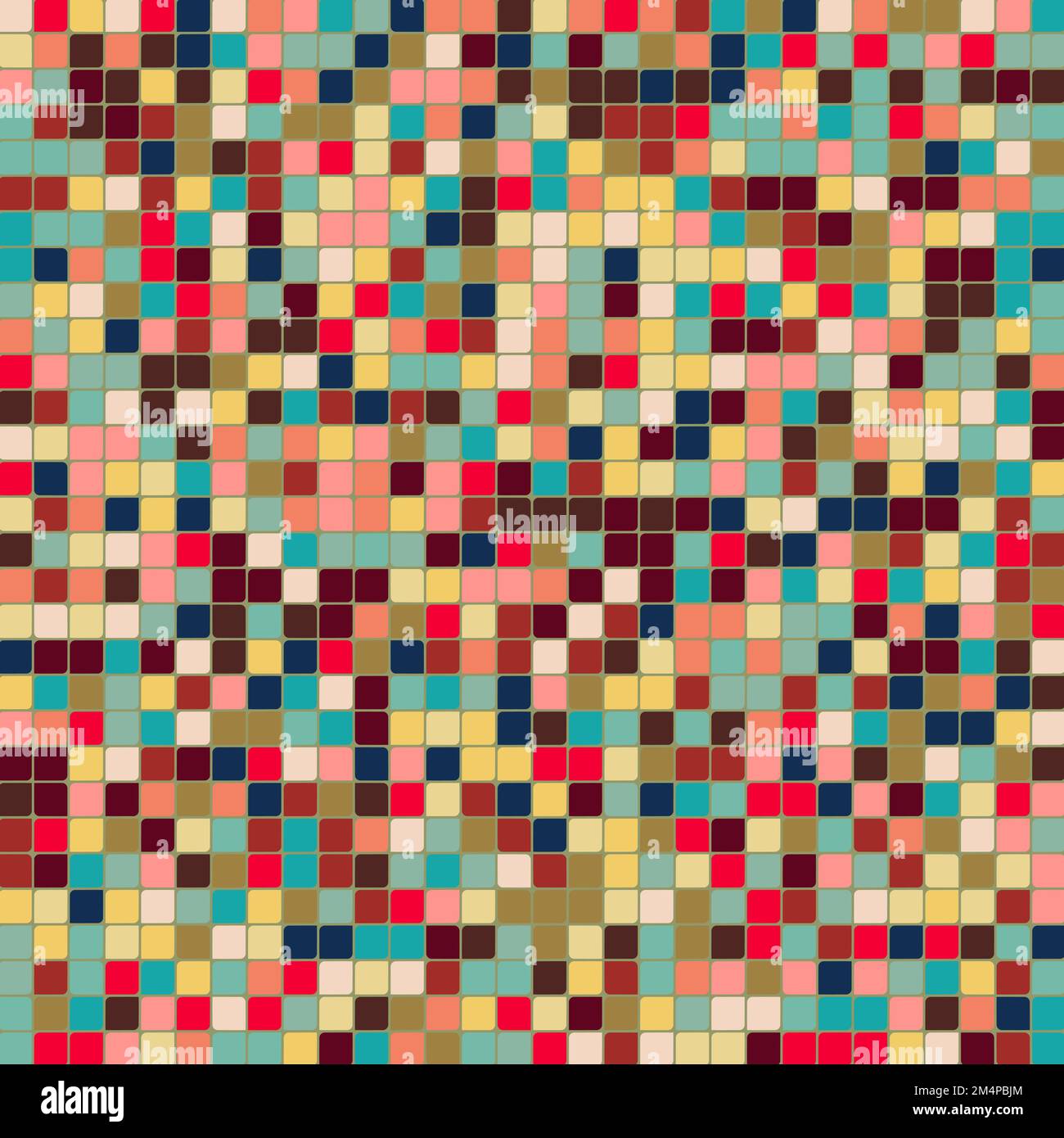 Color checkered squares background generative pattern illustration ...