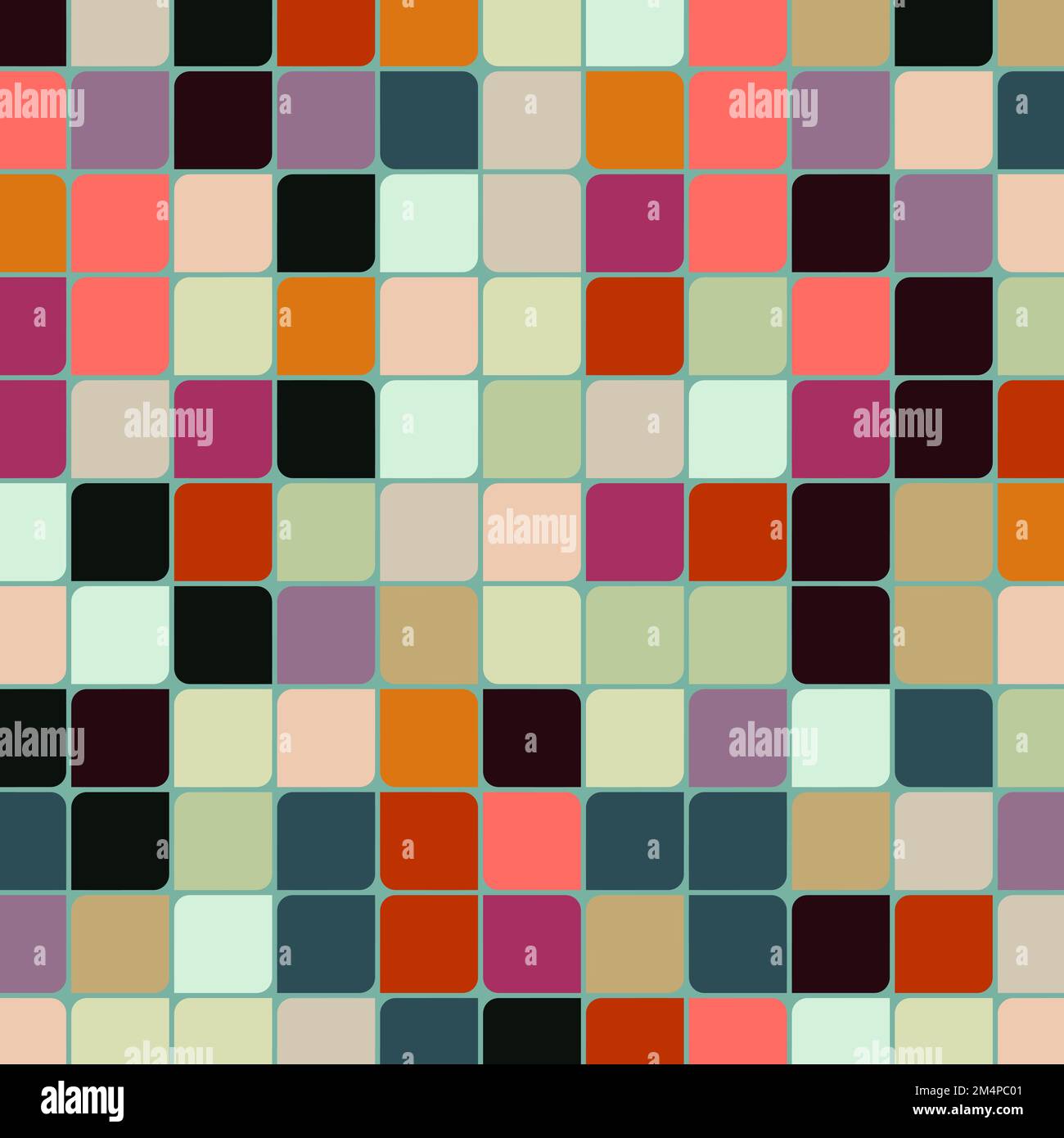 Color checkered squares background generative pattern illustration ...