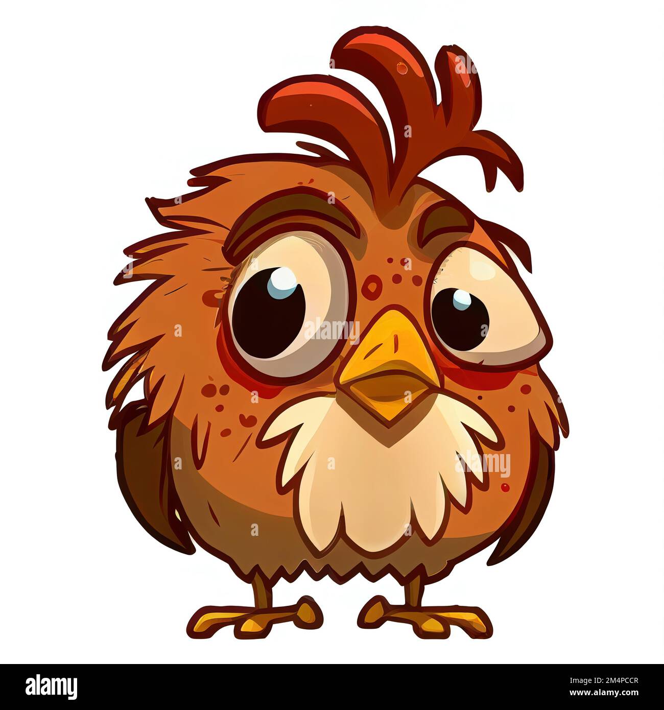 Cartoon Chicken Head Cut Off