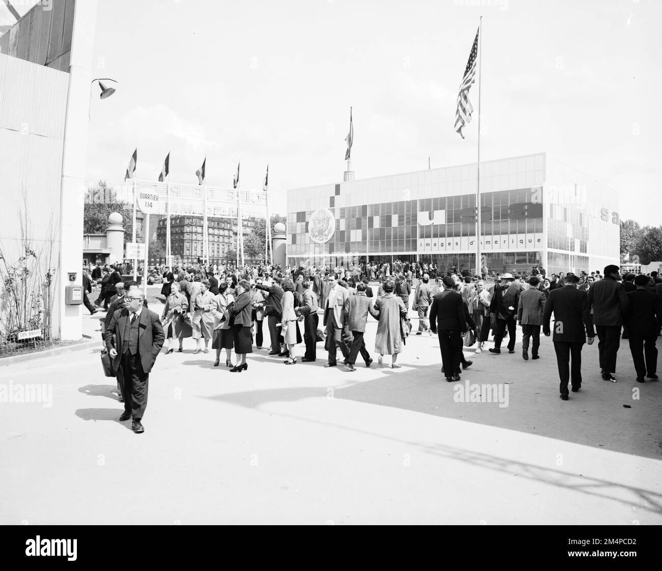 Paris Fair, Crowds and Formal Opening. Photographs of Marshall Plan ...