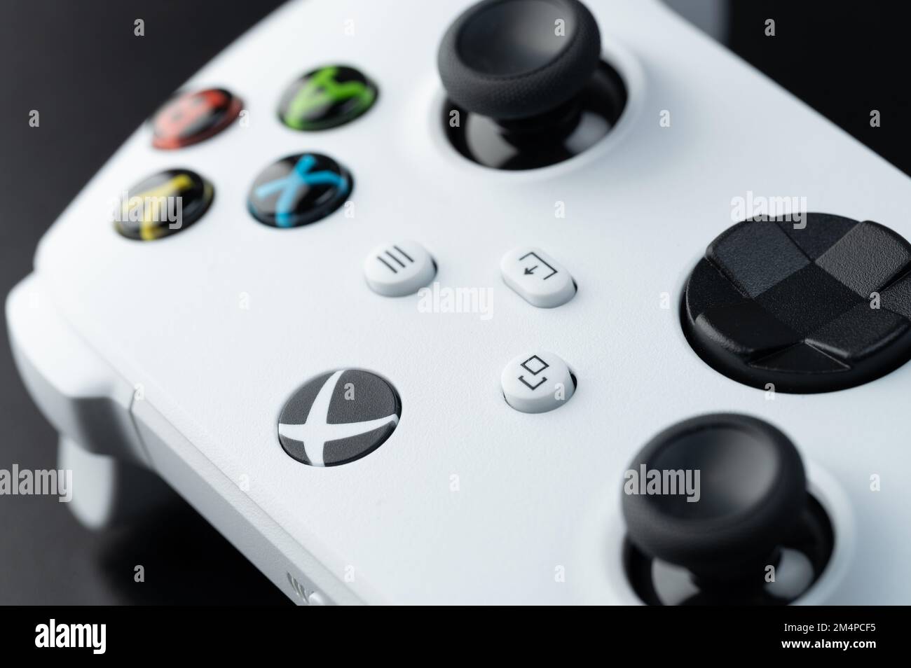 New york, USA - December 21, 2022: New layout of buttons on xbox ...