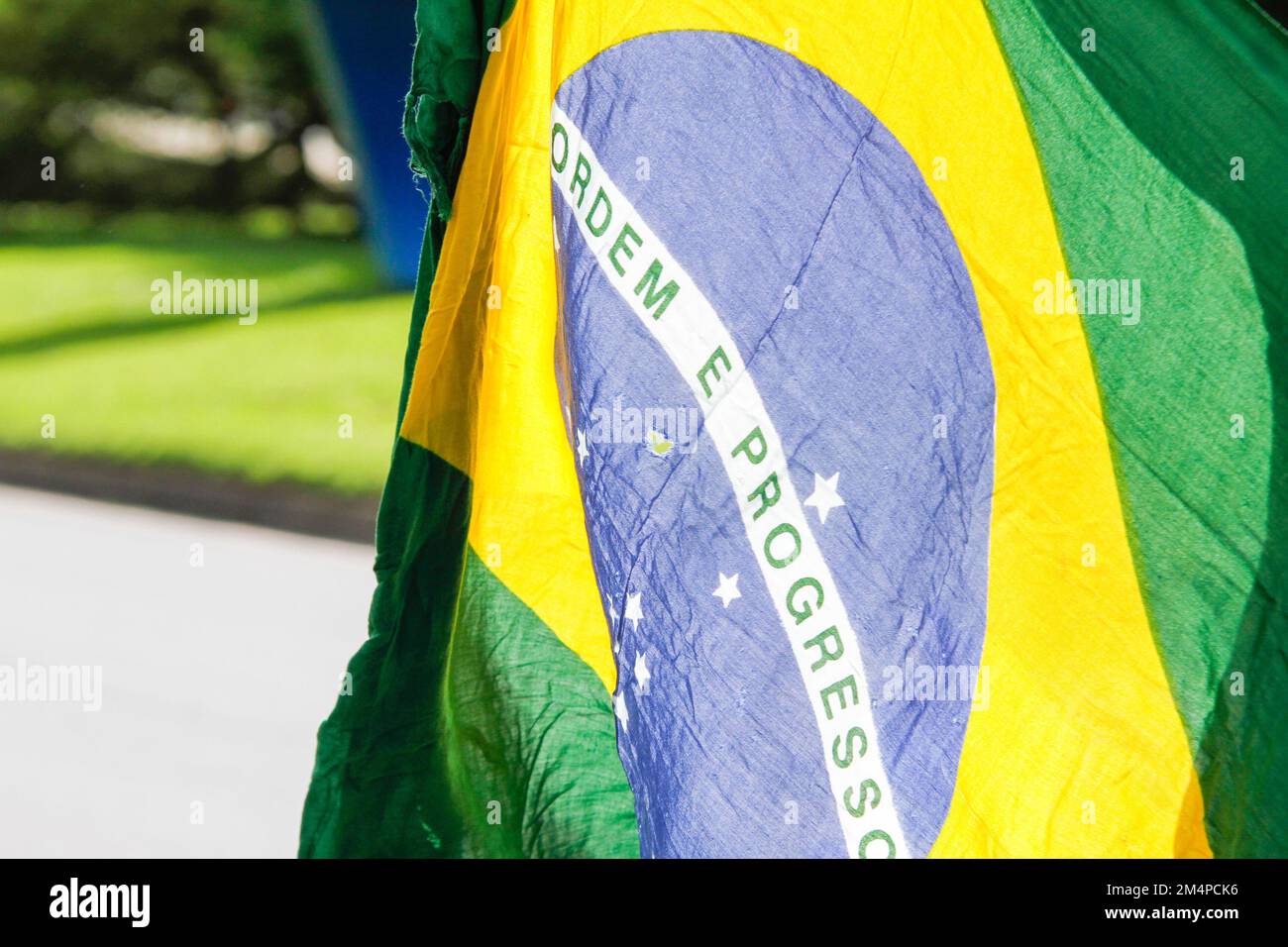 Waving brazil national flag hi-res stock photography and images - Alamy