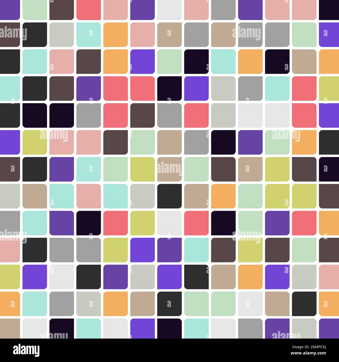 Color checkered squares background generative pattern illustration ...