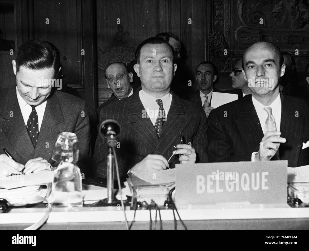 OEEC Favors Continuation of European Payments Union. Photographs of ...