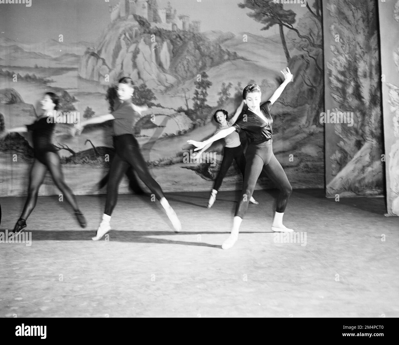 New York City Ballet Rehearsal. Photographs of Marshall Plan Programs ...