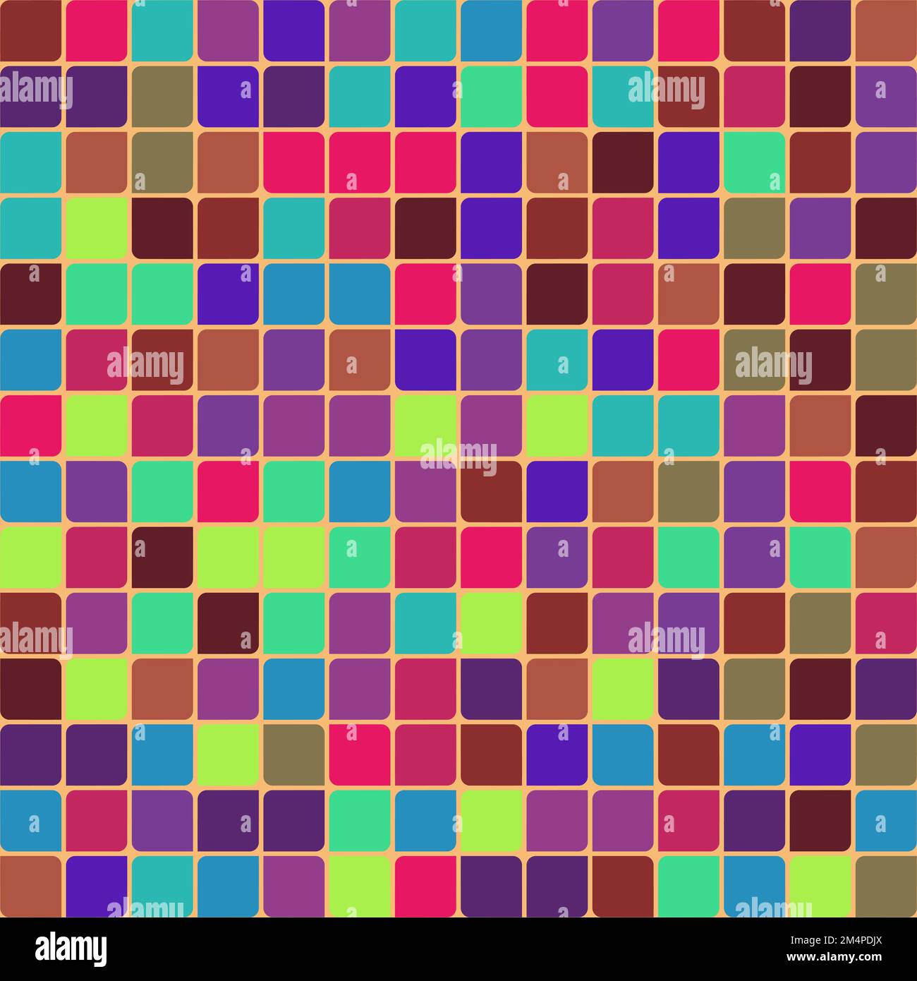 Color checkered squares background generative pattern illustration ...