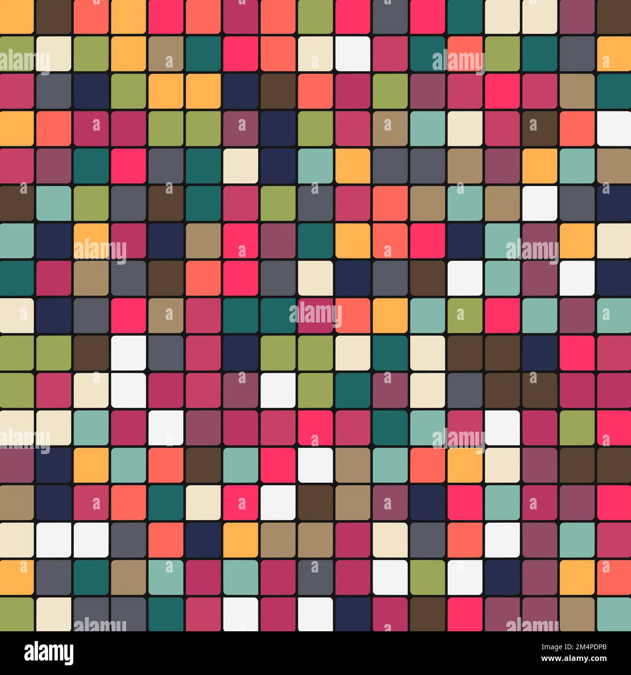 Color checkered squares background generative pattern illustration ...