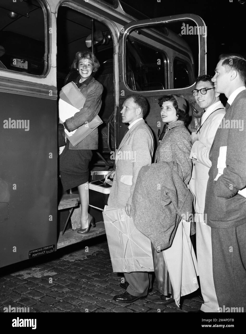Fulbright Students Arrive in Paris. Photographs of Marshall Plan ...