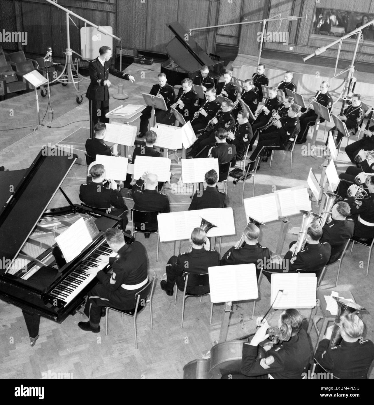 Here Comes the Band (Dutch Marine). Photographs of Marshall Plan ...