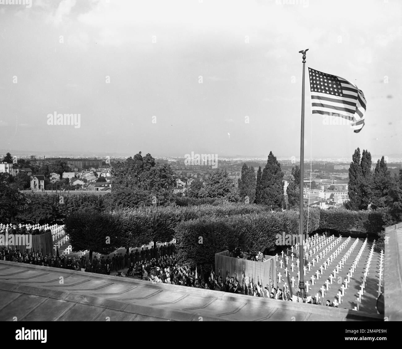 Inauguration of American War Memorial, Suresnes. Photographs of ...