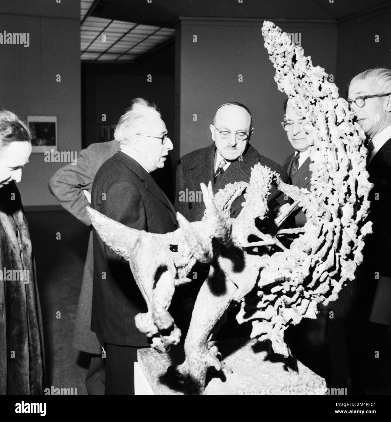 "50 Years of US Art" Exhibition Opening. Photographs of Marshall Plan ...
