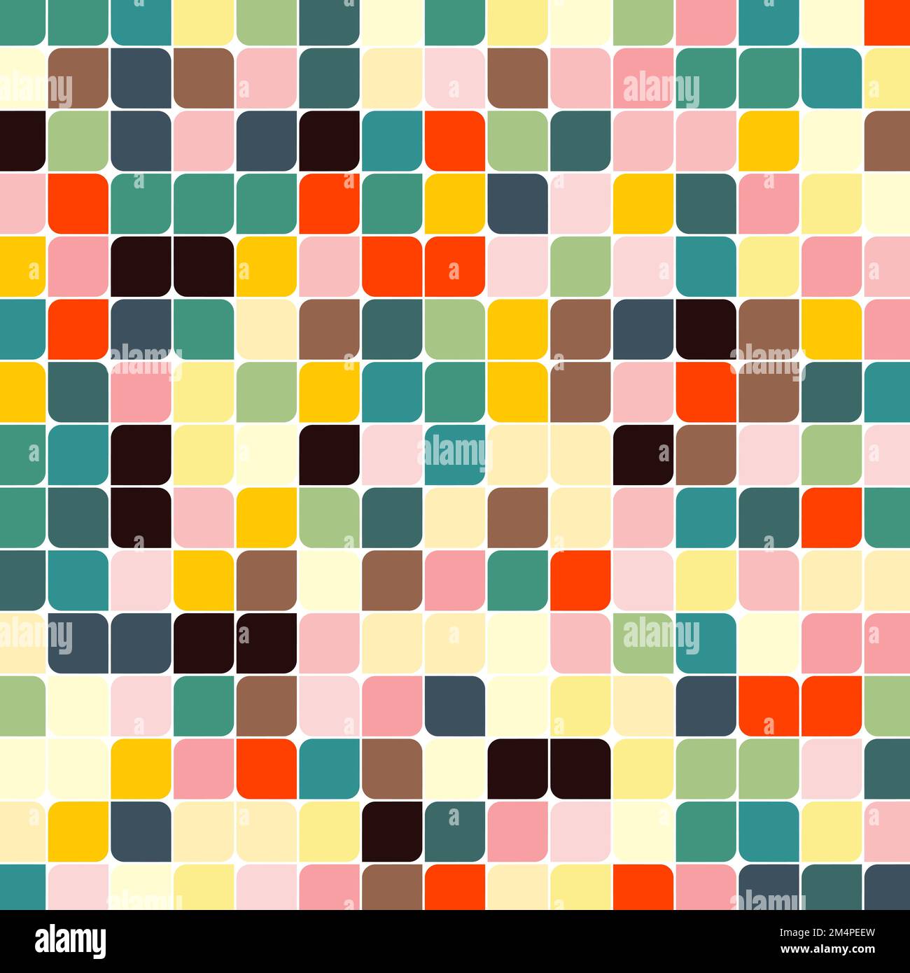 Color checkered squares background generative pattern illustration ...