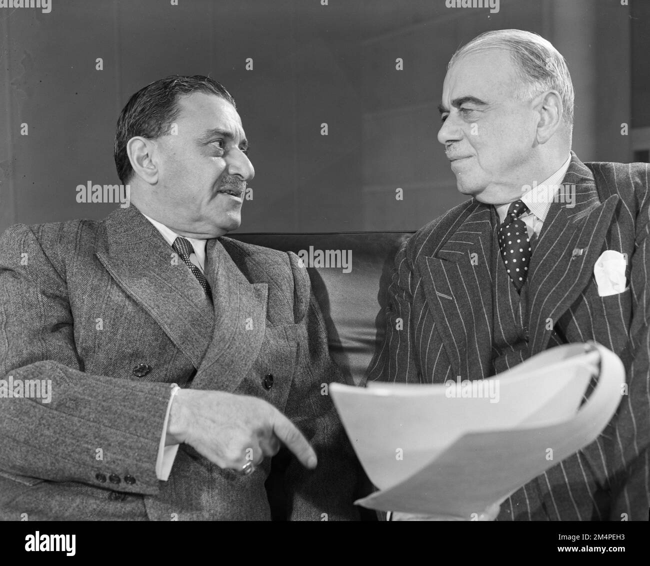 Lord Ismay with Count de Tovar. Photographs of Marshall Plan Programs ...