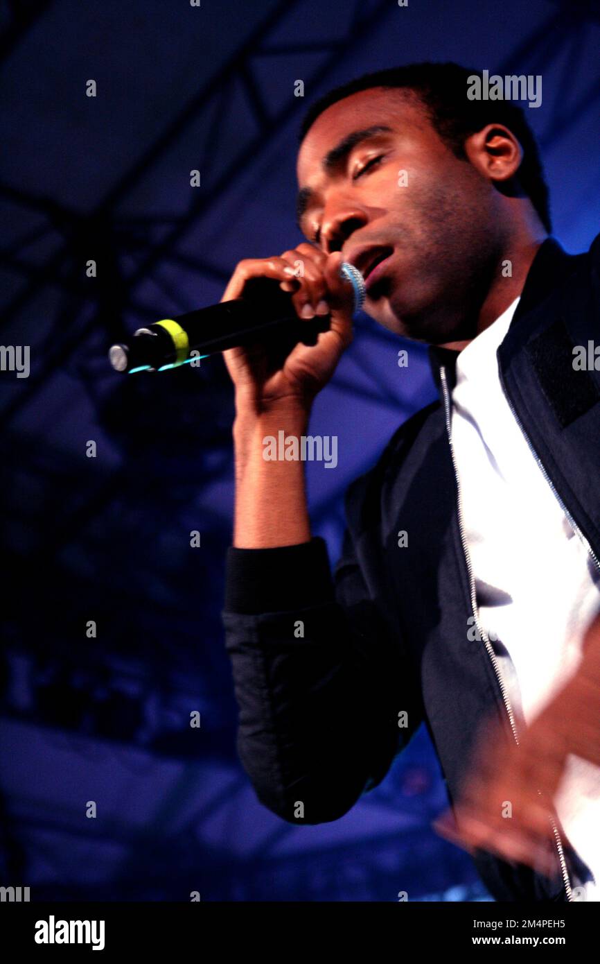 Childish Gambino in concert at Central Park Summerstage in New York ...