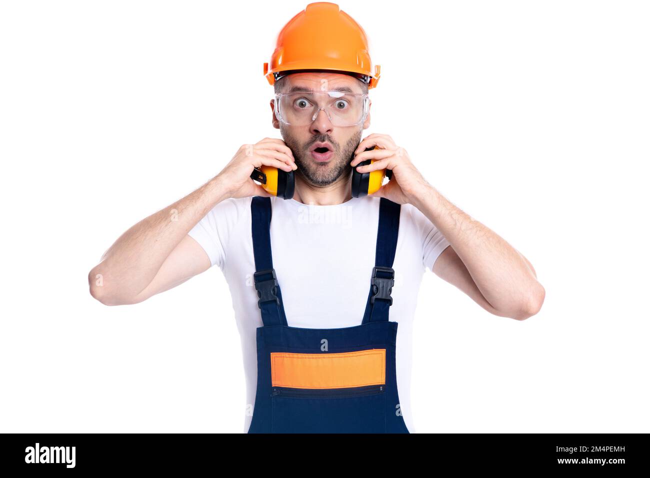 occupation photo of shocked worker man. occupation of worker man ...