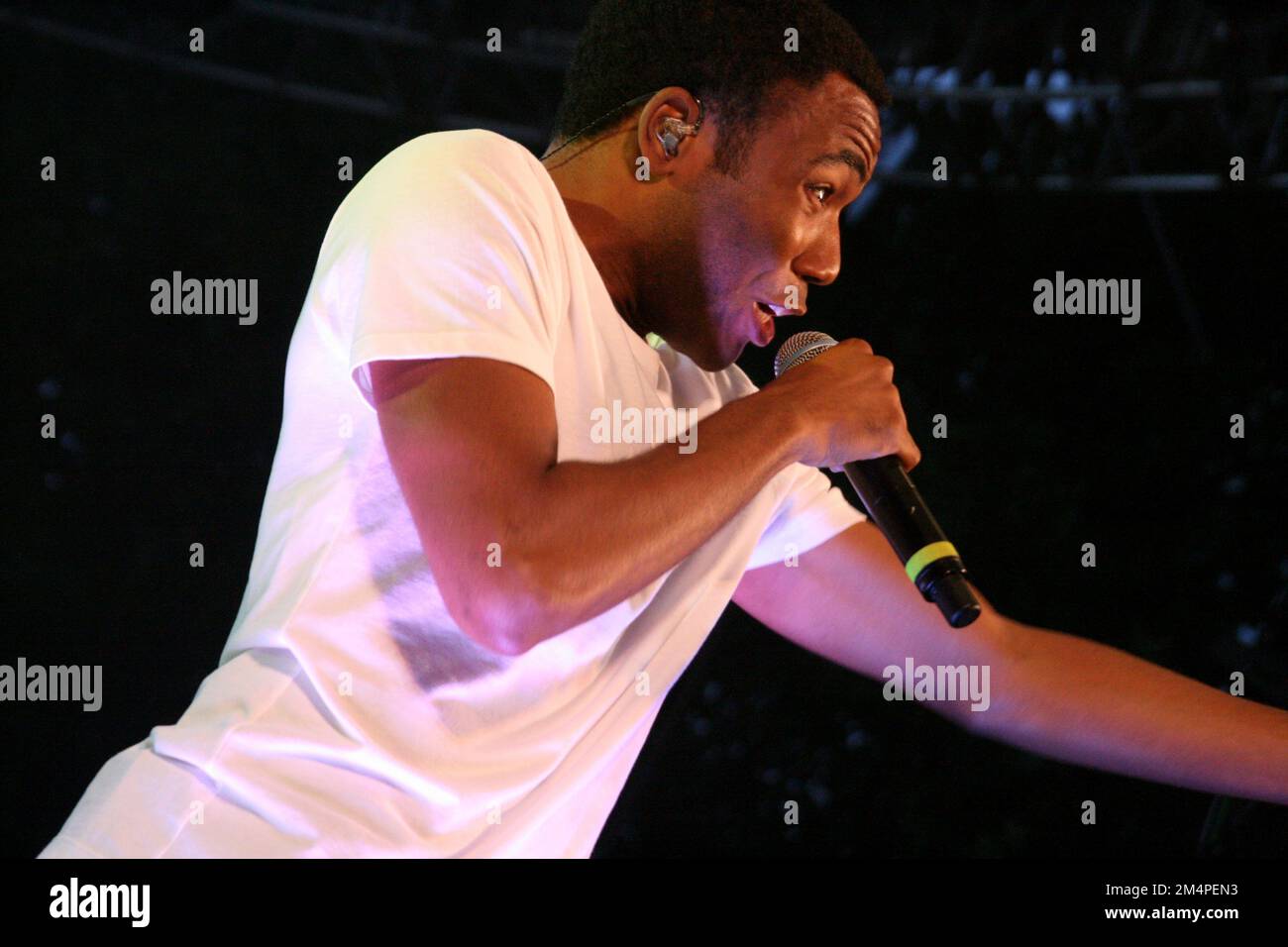 Childish Gambino in concert at Central Park Summerstage in New York ...