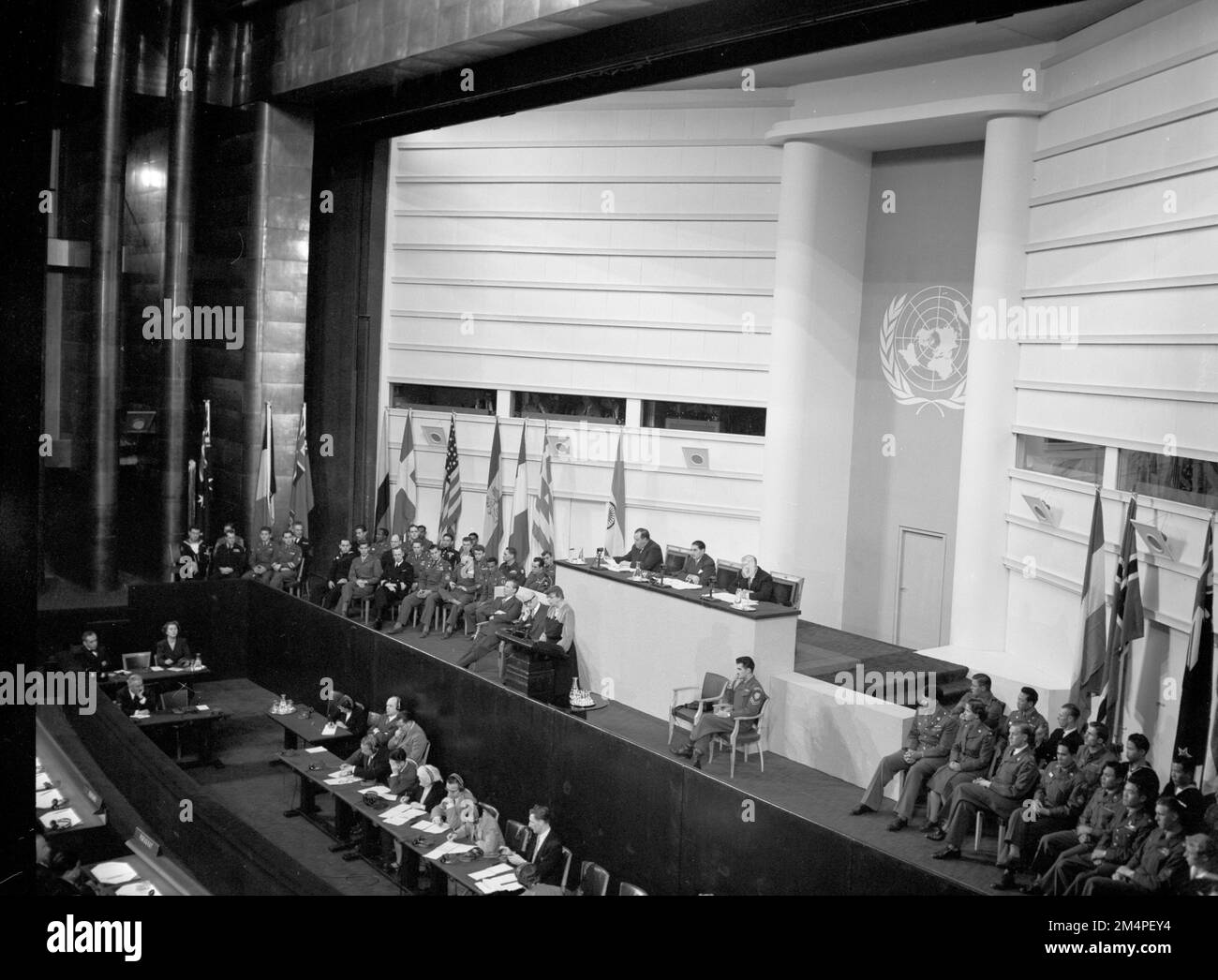 UN Assembly Greets Korea Veterans. Photographs of Marshall Plan ...