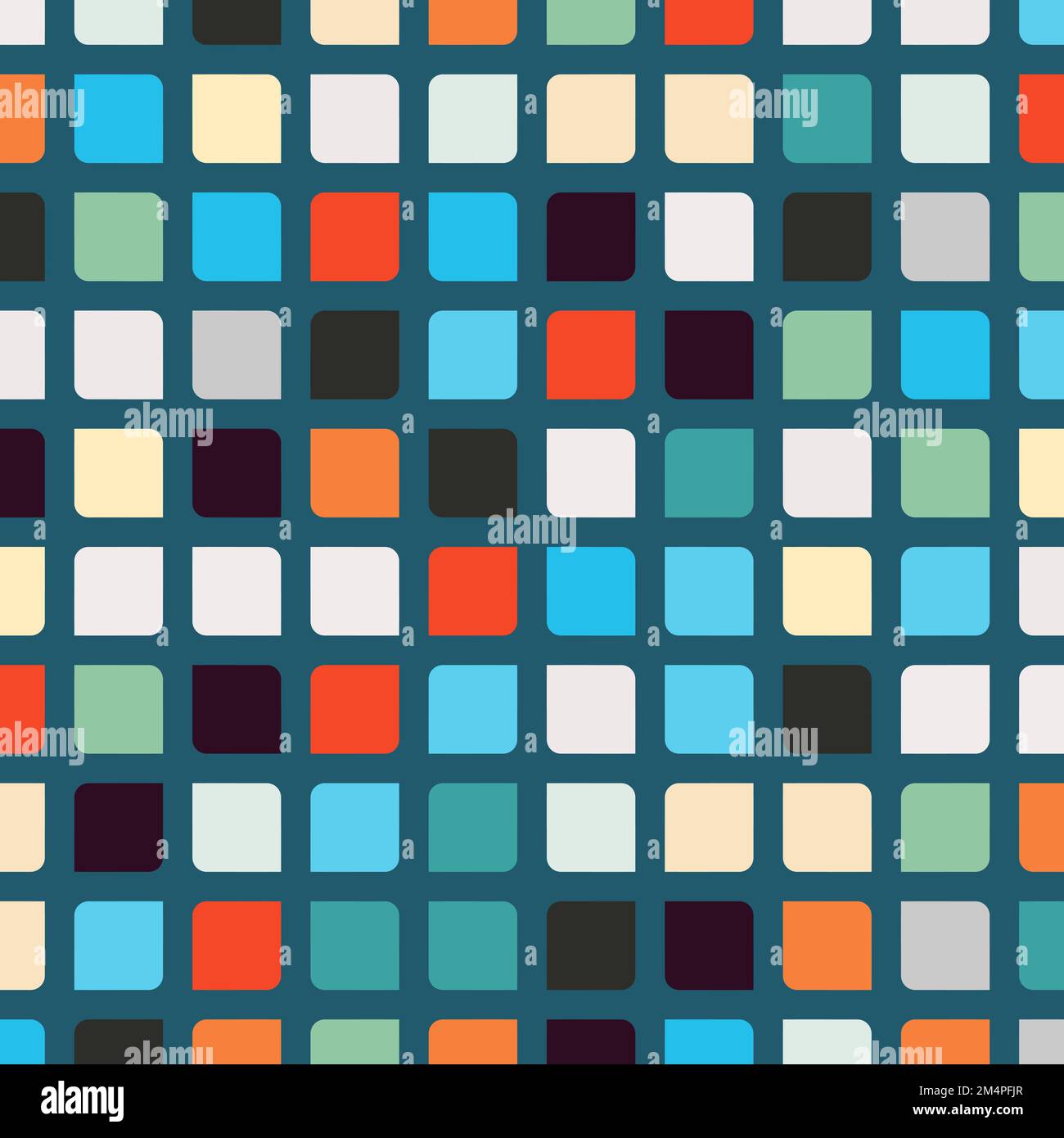 Color checkered squares background generative pattern illustration ...