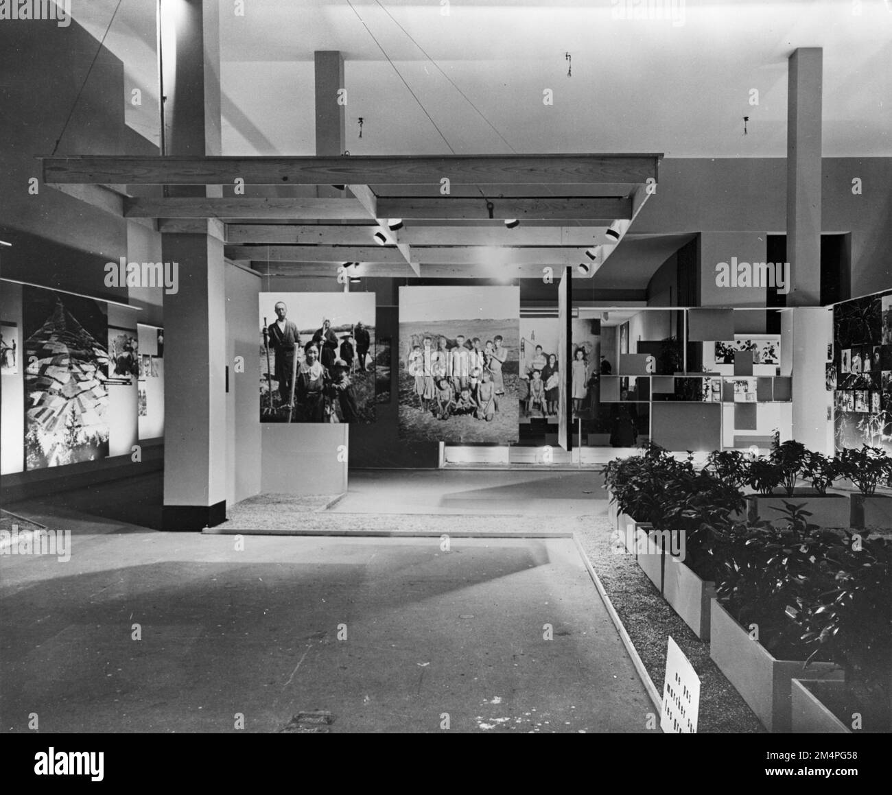 "Family of Man" Exhibit, Lay-out. Photographs of Marshall Plan Programs ...
