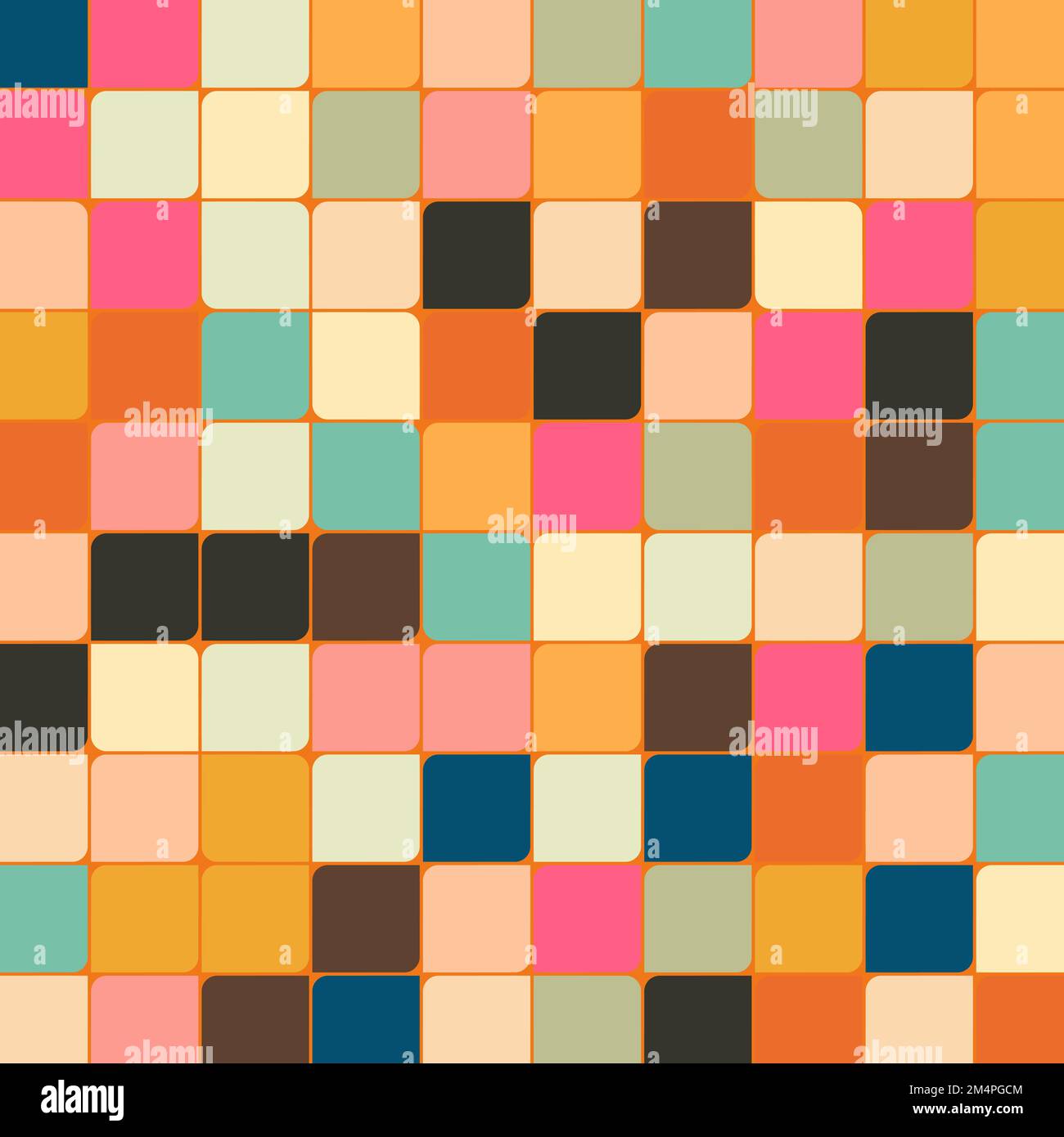 Color checkered squares background generative pattern illustration ...