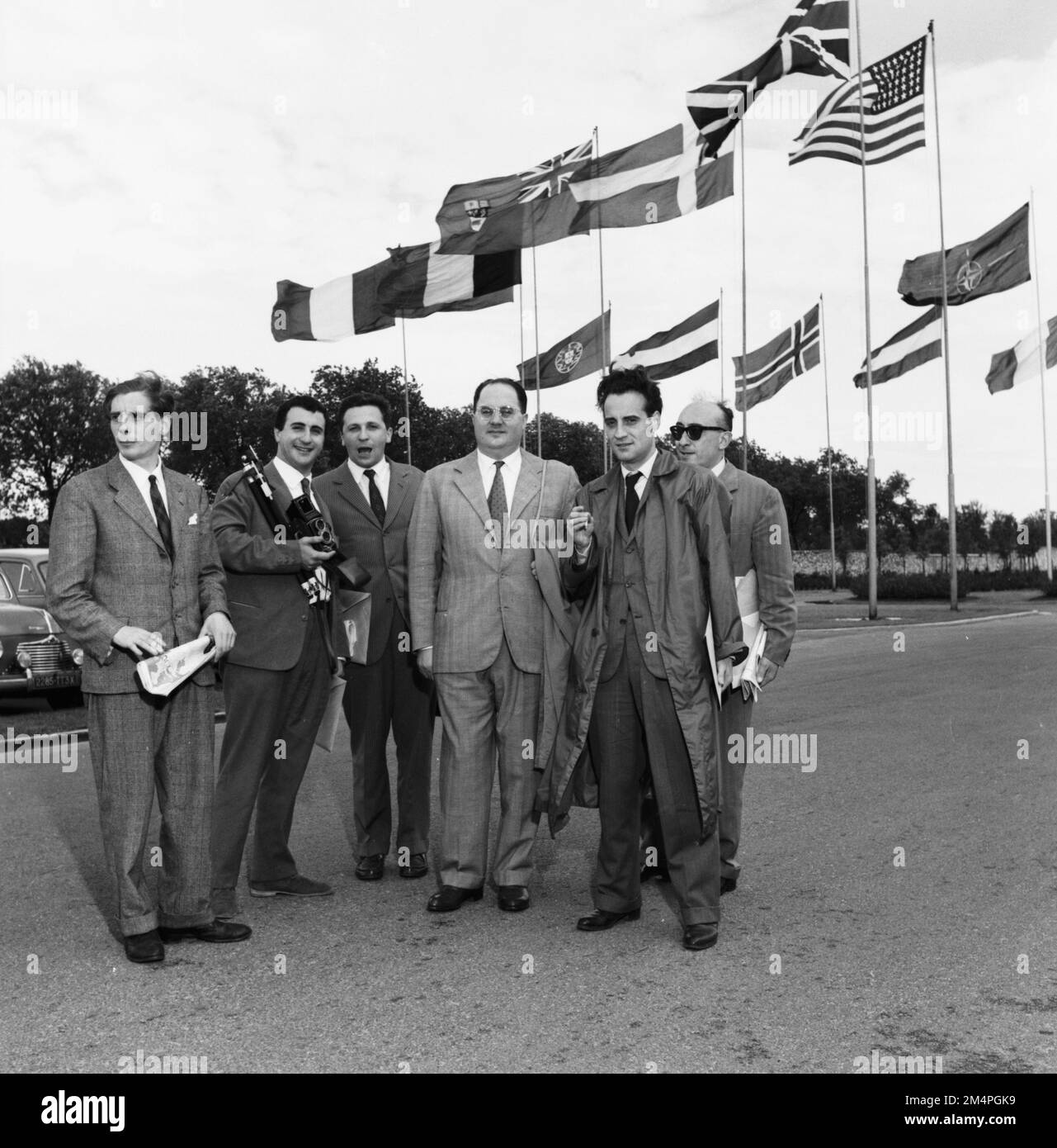 Italian Journalists at SHAPE. Photographs of Marshall Plan Programs ...