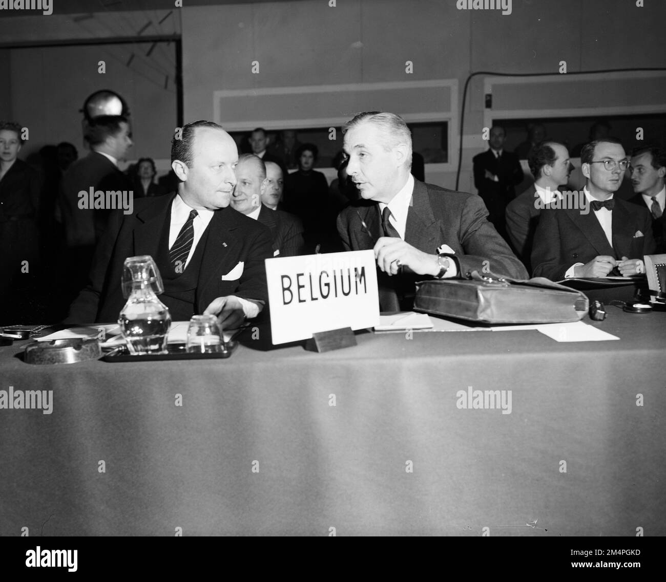 NATO Meeting in Paris. Photographs of Marshall Plan Programs, Exhibits ...