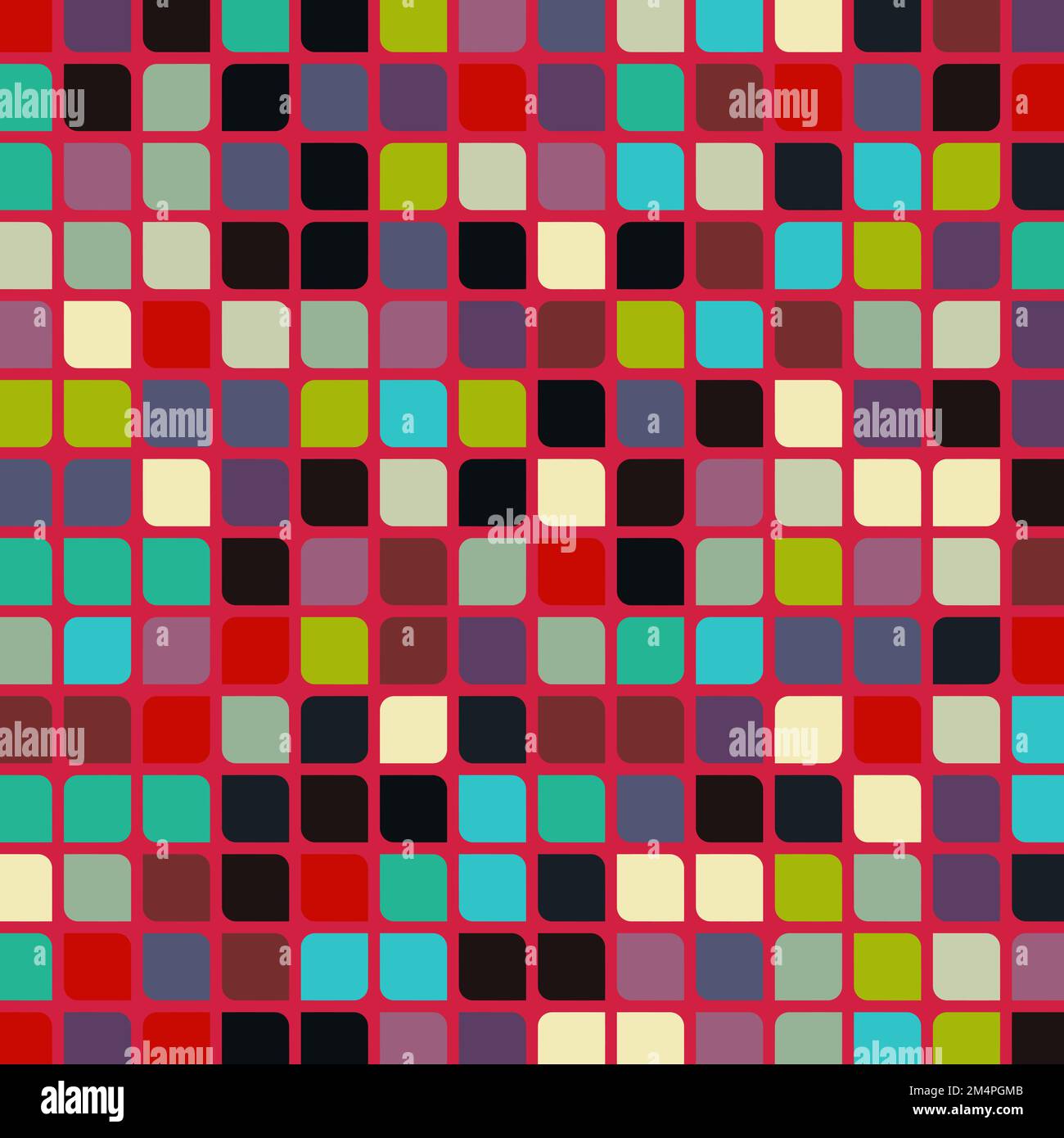 Color checkered squares background generative pattern illustration ...