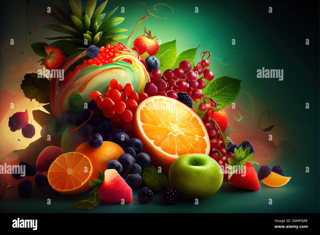 Fruits And Vegetables Painting