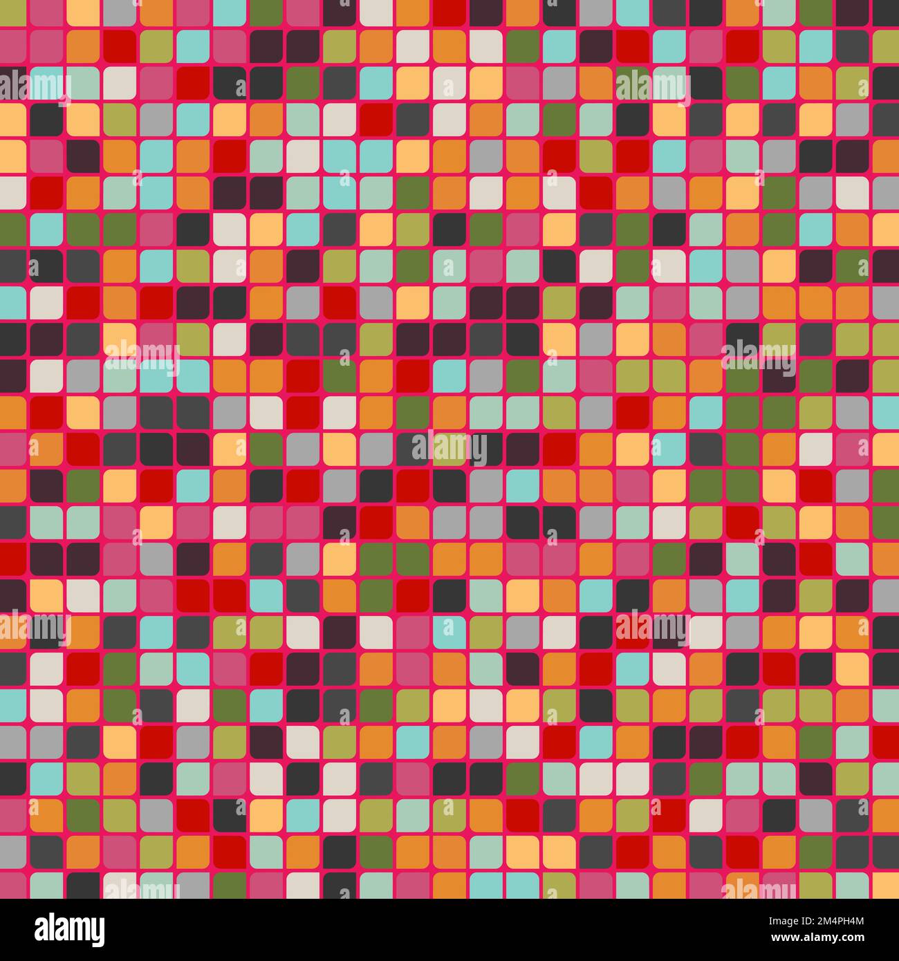 Color checkered squares background generative pattern illustration ...