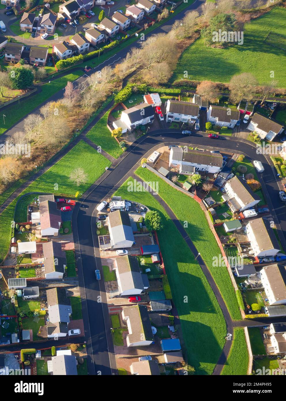New housing development building houses for increased demand in rural ...