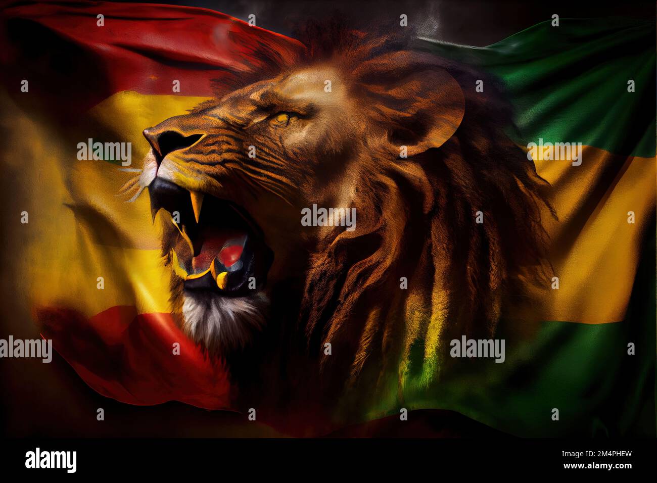 Wearing lions head hi-res stock photography and images - Alamy