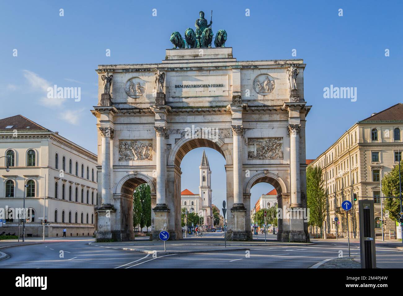 Siegestor on Ludwigstrasse, Munich, Upper Bavaria, Bavaria, Germany ...