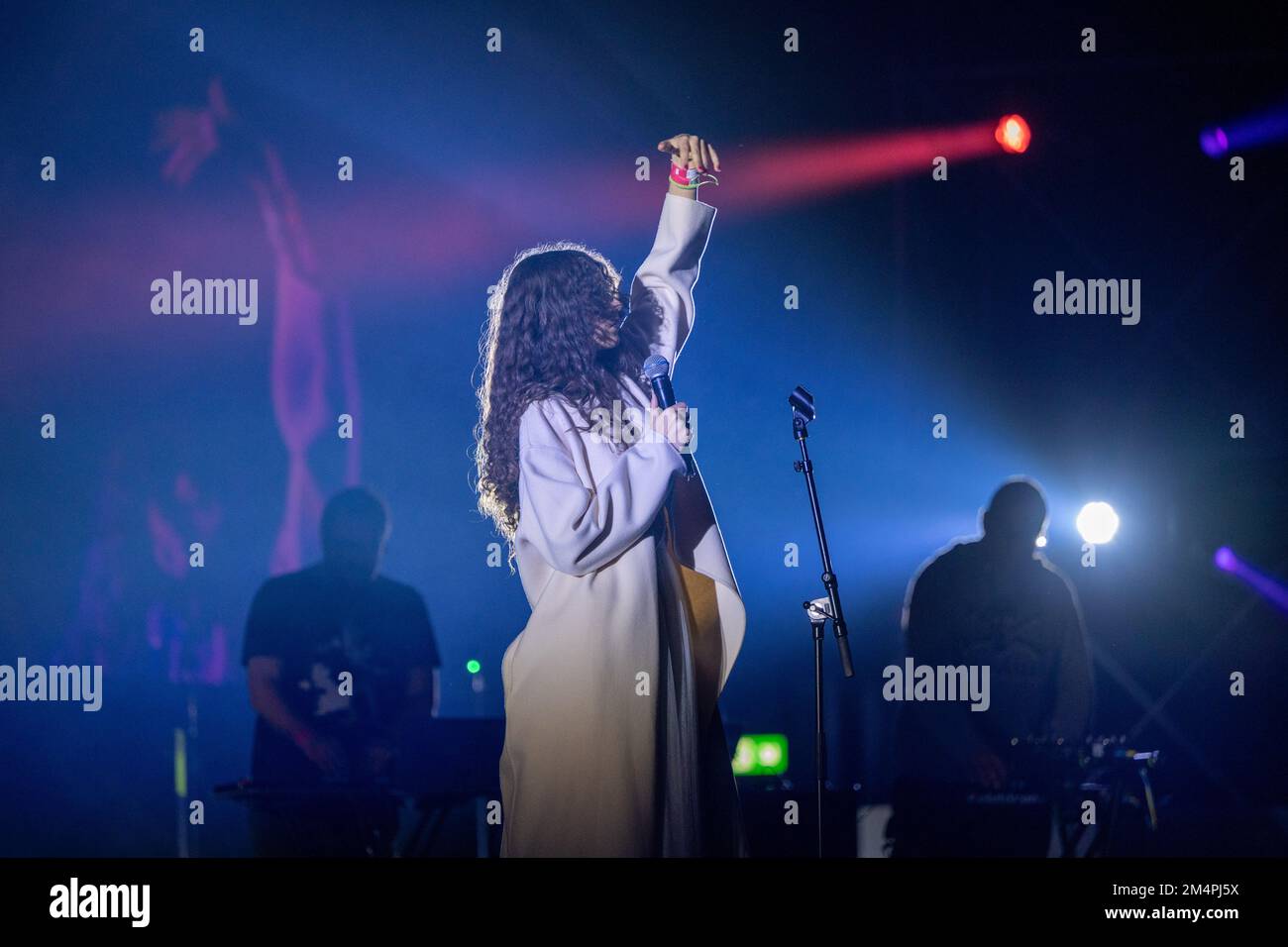 Esch Sur Alzette, Luxembourg. 22nd Dec, 2022. Singer Naomi Ayé performs ...