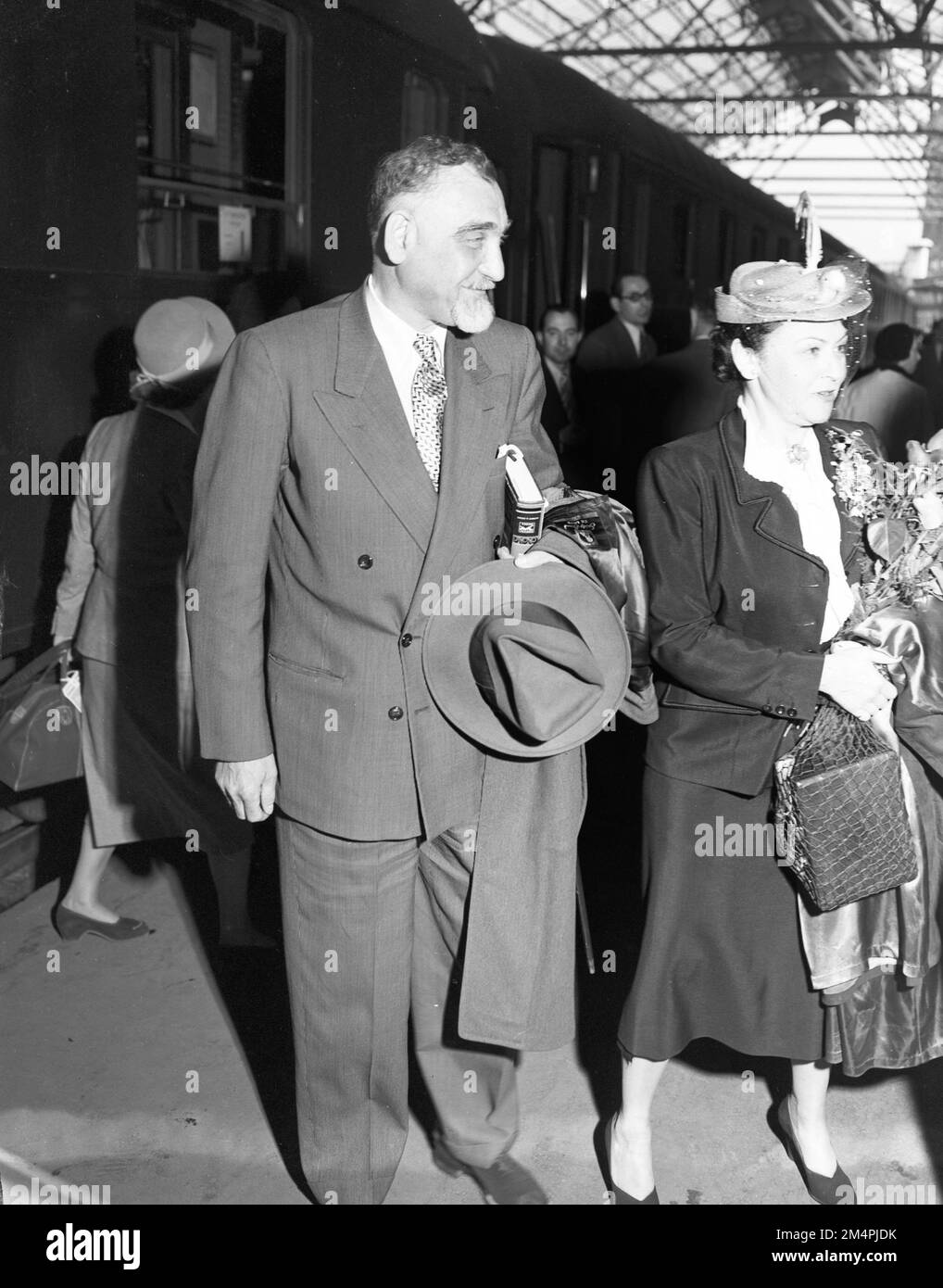 J. Potofsky and Bride Arrive in Paris. Photographs of Marshall Plan ...