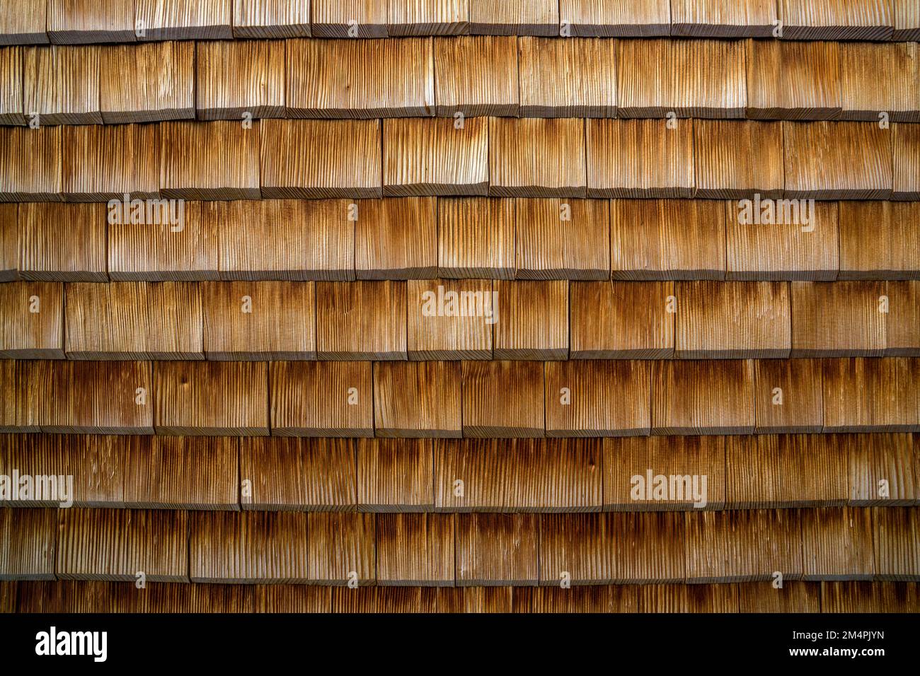 Wooden shingles, wooden shingle facade, Kornau, Oberstdorf, Oberallgaeu ...