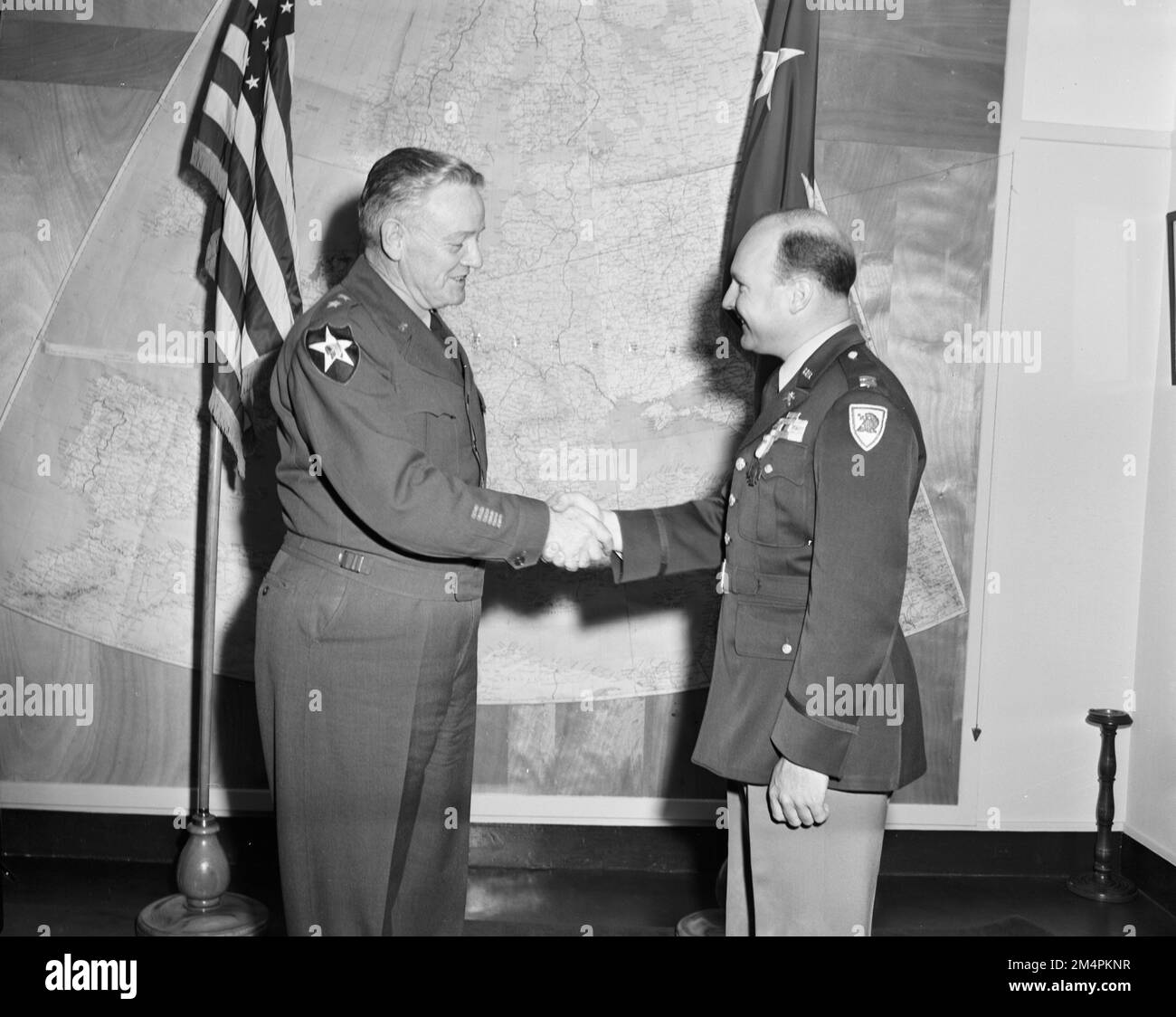 Captain Power Leach Decorated with Silver Star. Photographs of Marshall ...