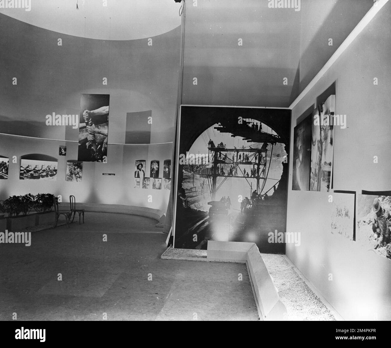 "Family of Man" Exhibit, Lay-out. Photographs of Marshall Plan Programs ...