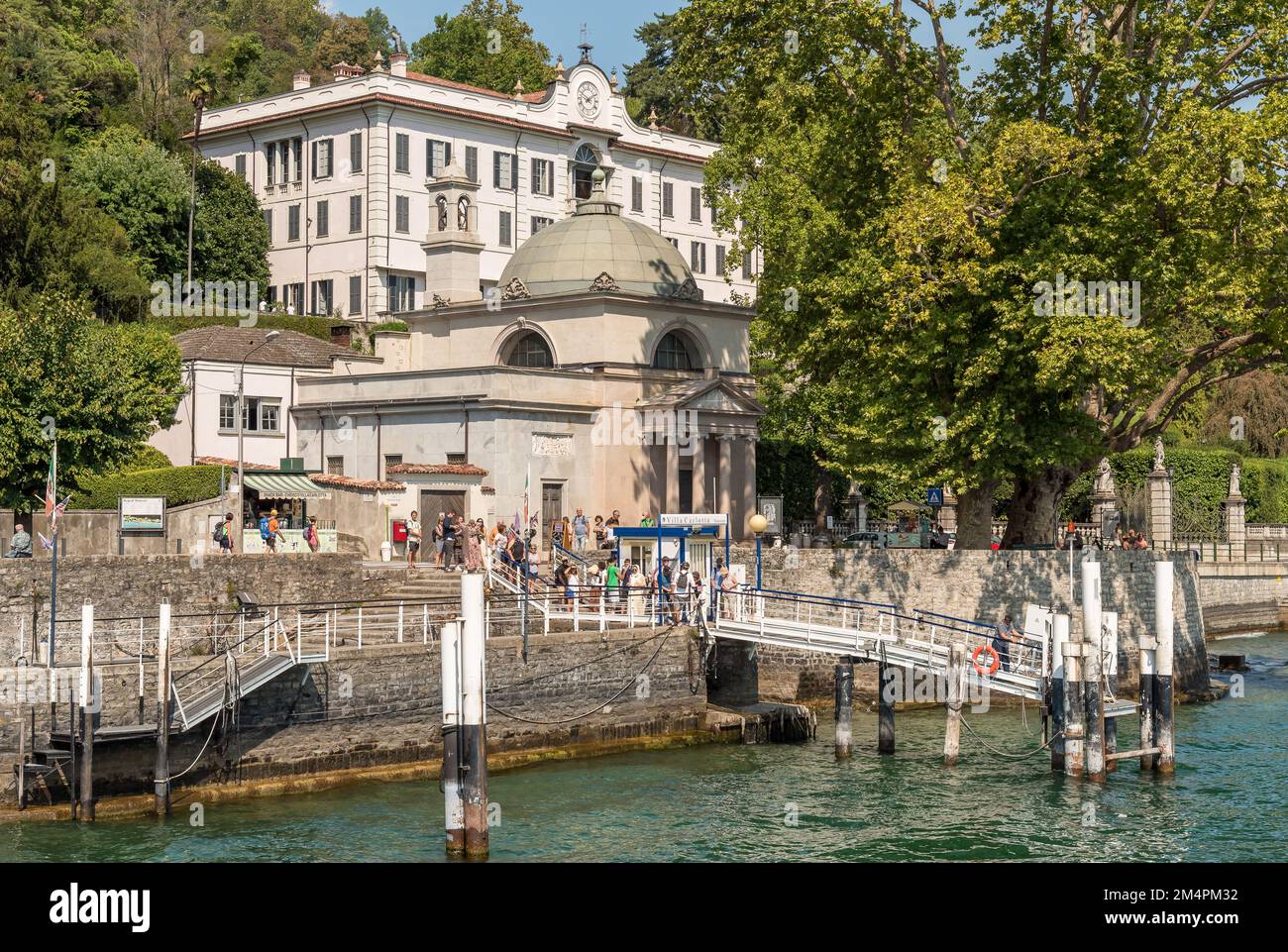 Tremezzina, Lombardy, Italy - September 5, 2022: The pier of the Villa ...